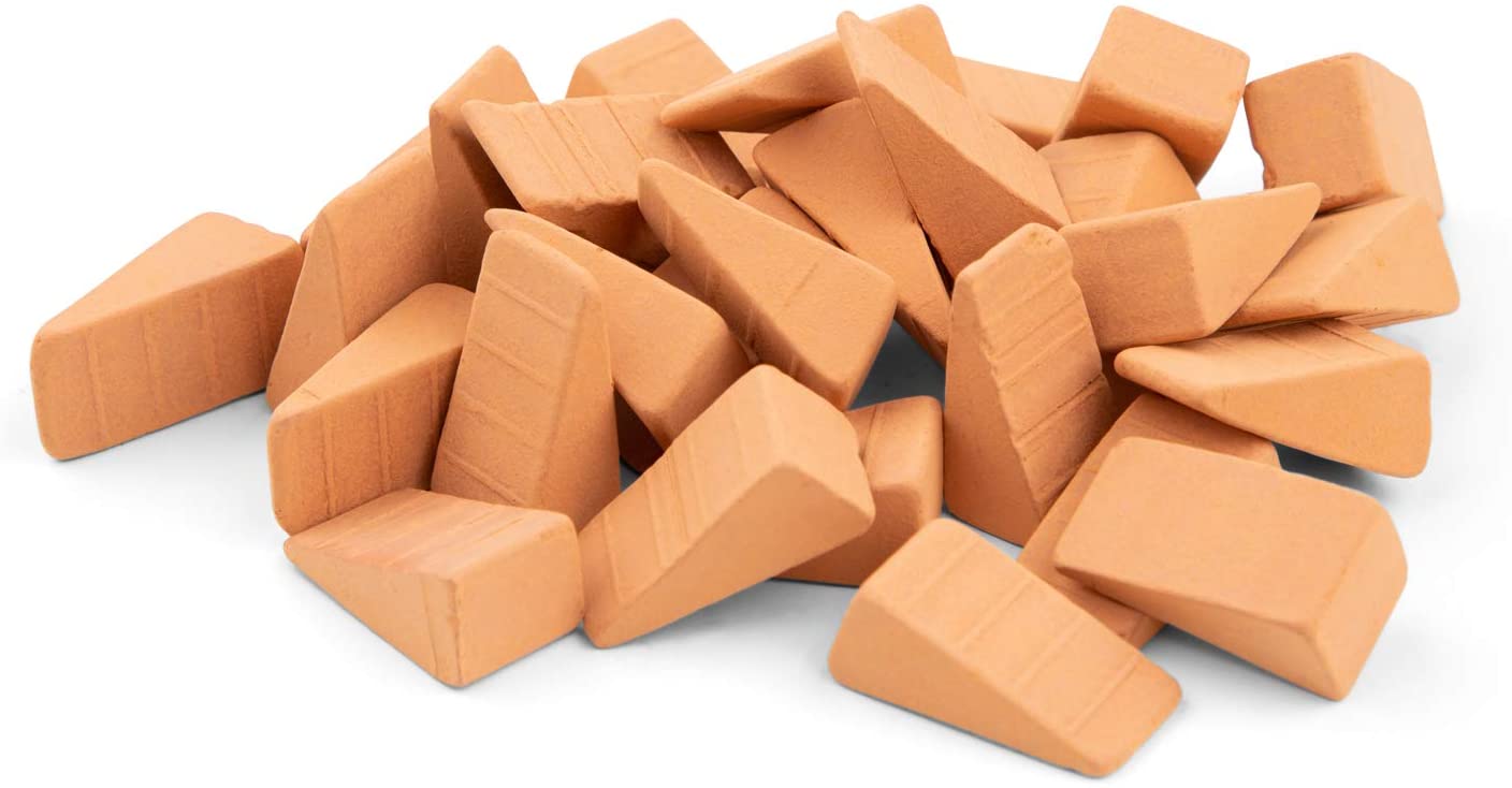 Teifoc T956611 Triangle Rounded Brick Construction Set, Multi Colour ...