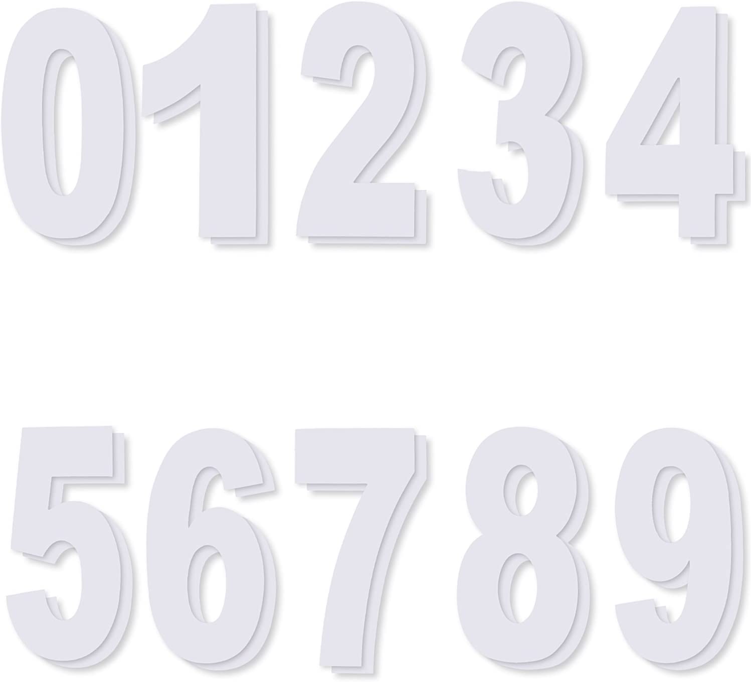 Wheelie Bin Number Sticker, Self-adhesive Numbers from 0 to 9, Each ...