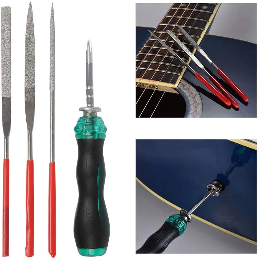 Guitar Tools Repair Maintenance Cleaning Tool Kit,String Action Ruler ...