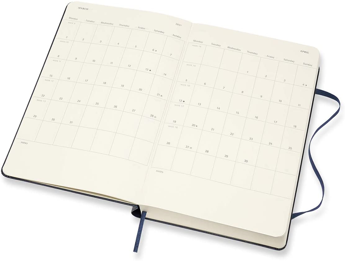 Moleskine – 18-Month Daily Planner/Diary, Planner 2020/2021, Daily ...