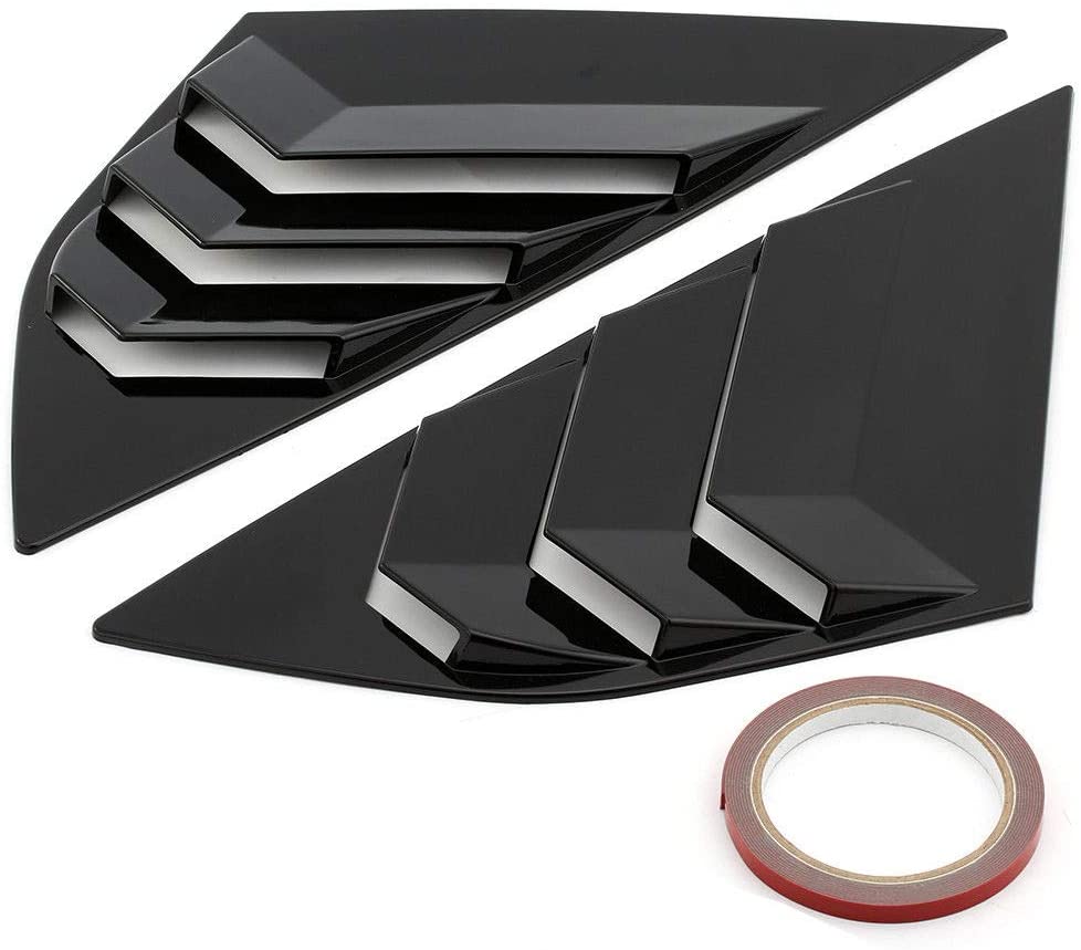 KKmoon Rear Window Louvers Car Rear Window Blinds Side Tuyere Louvers ...