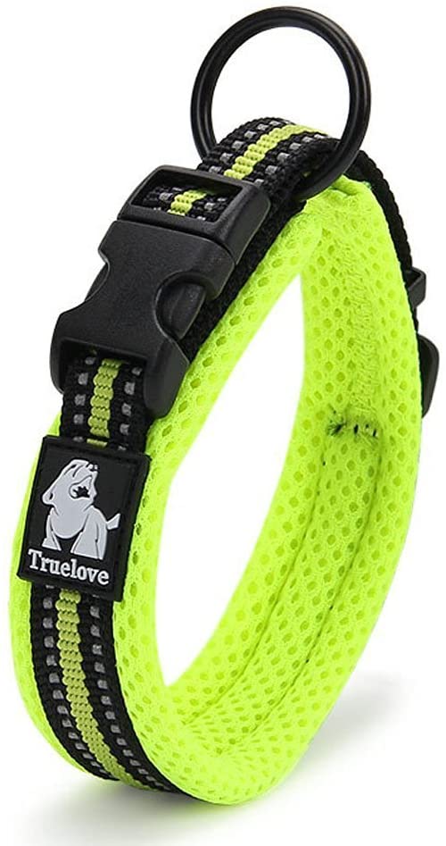 Rantow Durable Soft Breathable Mesh Dogs Collar 3M Night Reflective ...