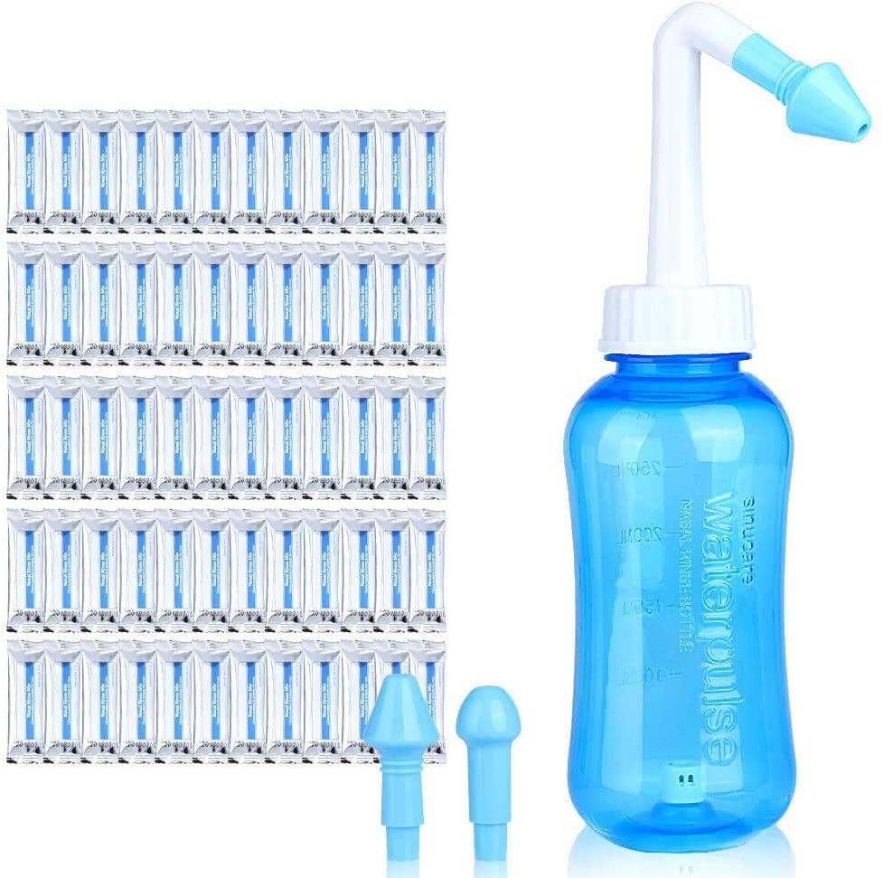 Sinus Rinse Kit, 300ml Adjustable Hydro Neti Pot Nasal Wash, Sinus ...
