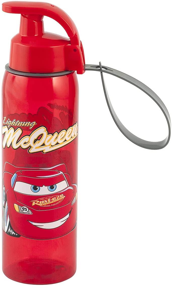 Lulabi Disney Cars Water Bottle, Plastic, Red, 500 ml – BigaMart