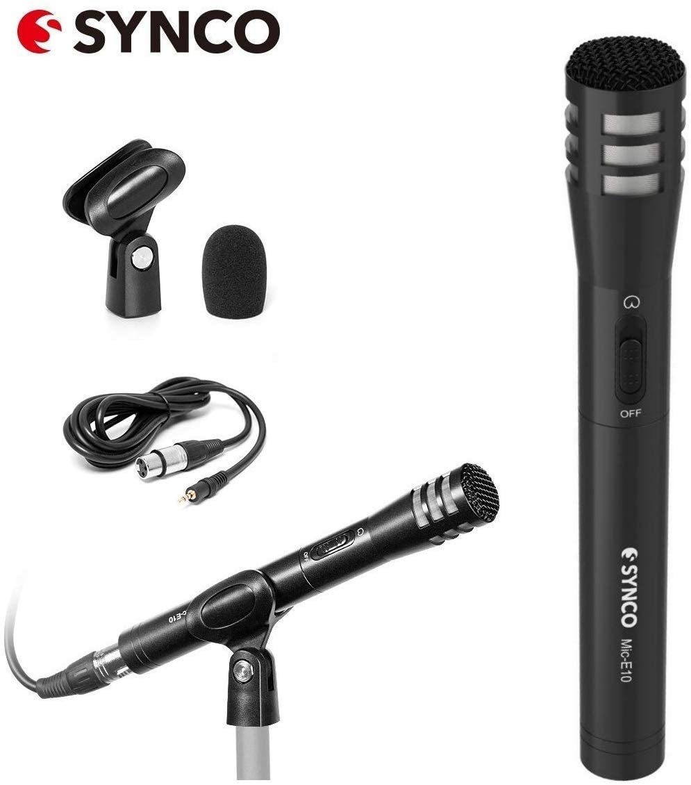 Dynamic Vocal Microphone, SYNCO Mic-E10 Professional Condenser Cardioid ...