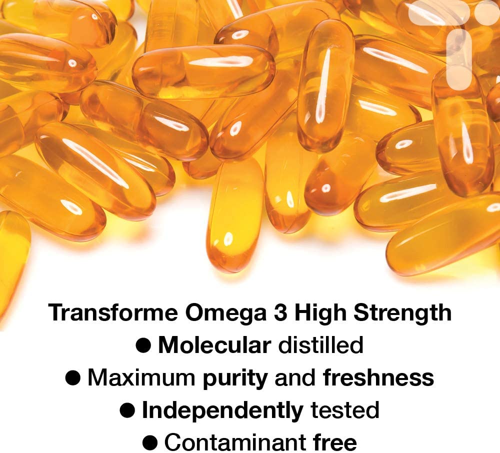 Omega 3 Fish Oil 1000mg 365 Softgels, Pure High Strength, Balanced EPA ...