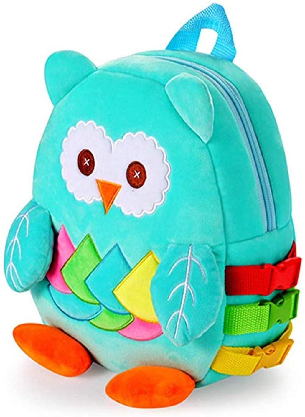 EZLink Toddler Backpack with Buckles, Kids Plush Bookbag, Children’s ...
