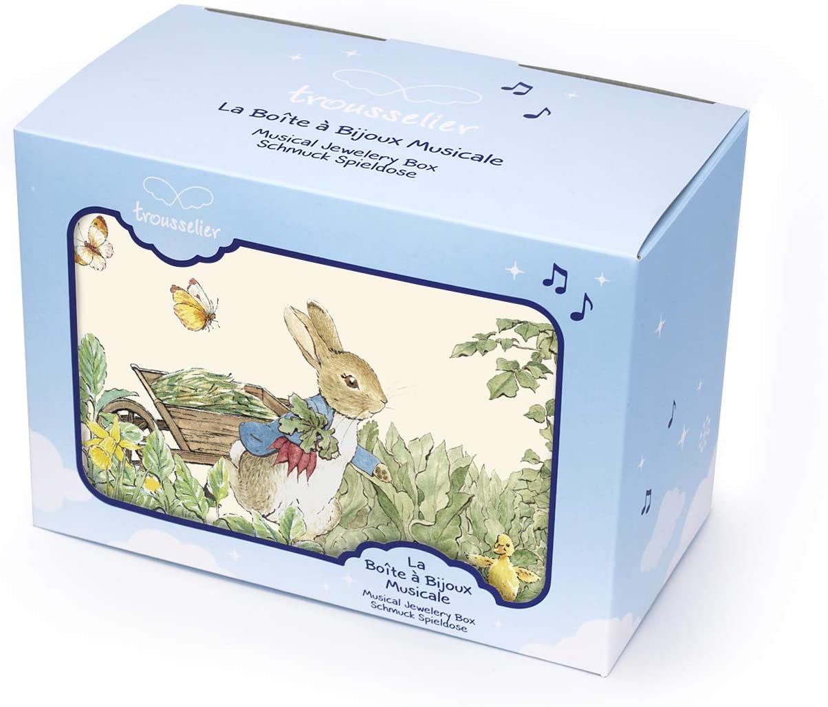 TROUSSELIER – Peter Rabbit Treasure Box & Musical Jewellery Box – Ideal ...