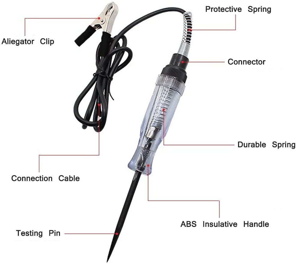 SourceTon 2 Packs Voltage Continuity & Current Tester 6V-24V ...