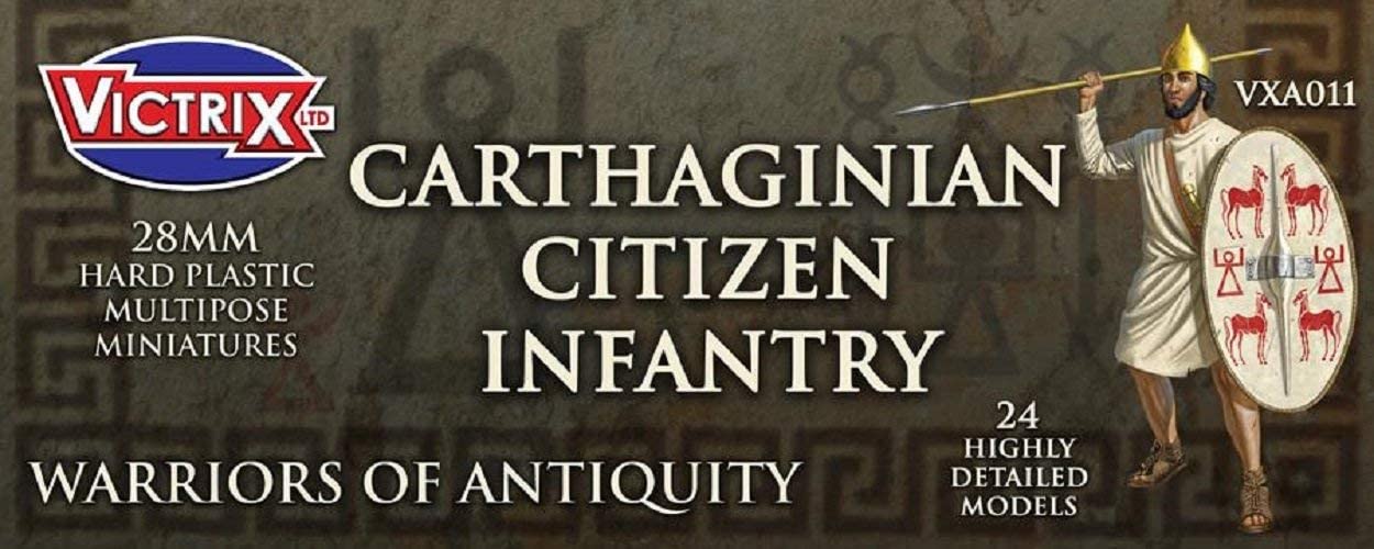 Victrix VXA011 – Carthaginian Citizen Infantry – 24 Figure Set – 28mm ...