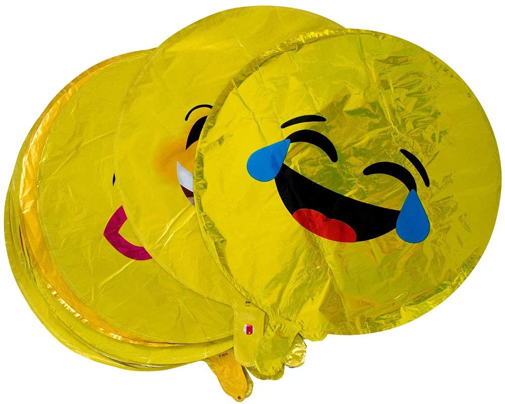 Vientiane Emoji Balloons, 26 pieces Foil Balloon Helium Balloons Facial ...