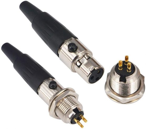 YILIANDUO DIY 3 Pin Mini XLR Connector Audio Microphone Adapters TA3F ...
