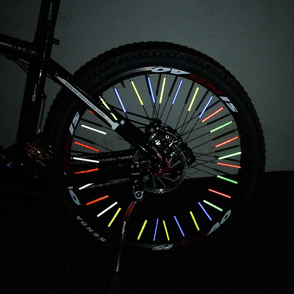 Netspower Reflectors Spoke Reflector Clips, 3M Visibility Reflective ...