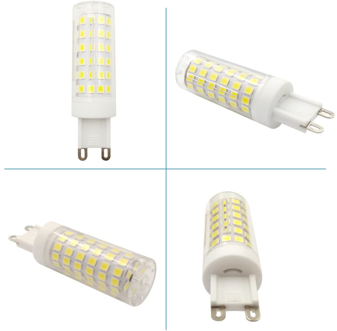 G9 Dimmable LED Bulb 9W Equivalent 80W Halogen Bulb Cool White 6500K ...