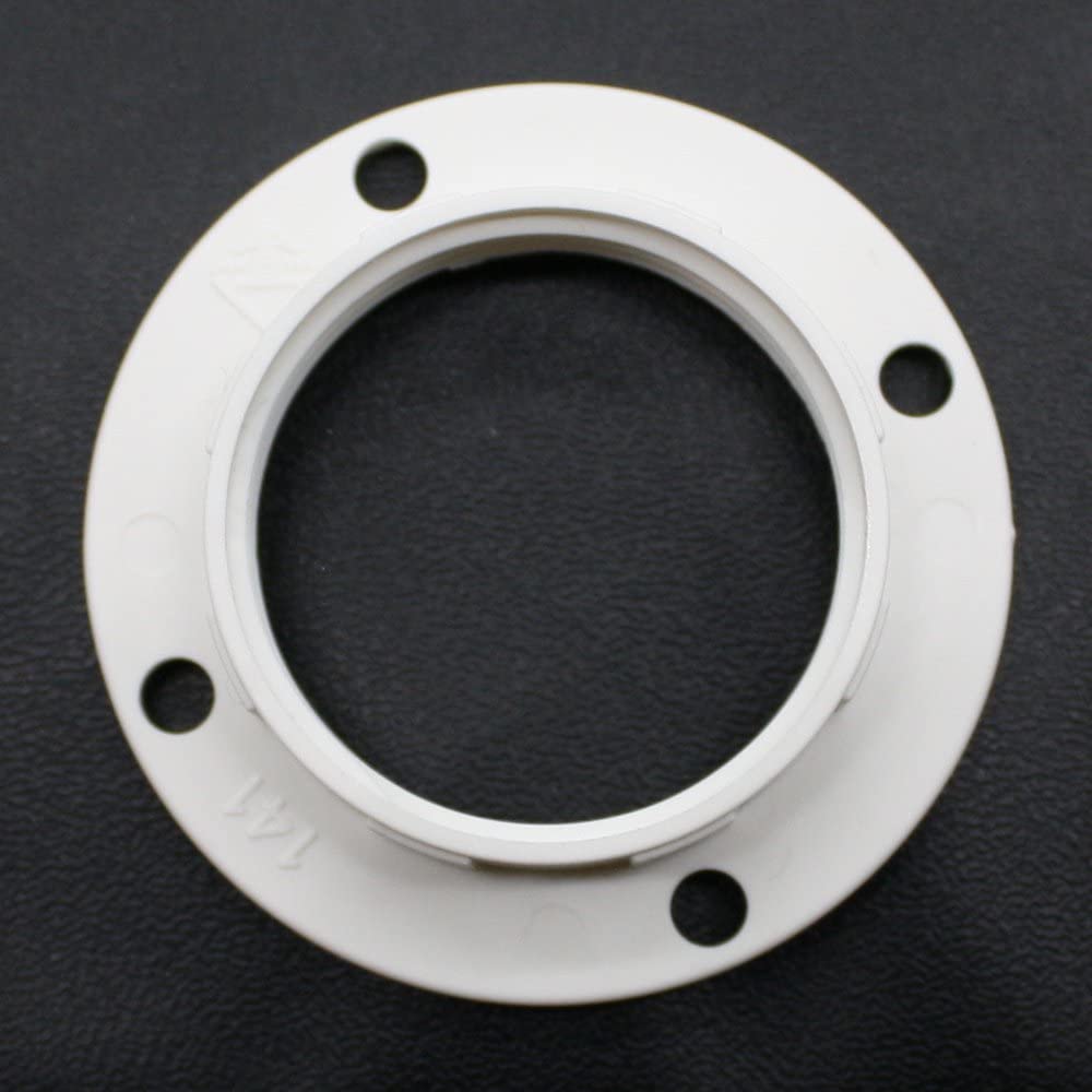 3-piece screw ring E14 plastic, white, for lamp socket rings and lamp ...