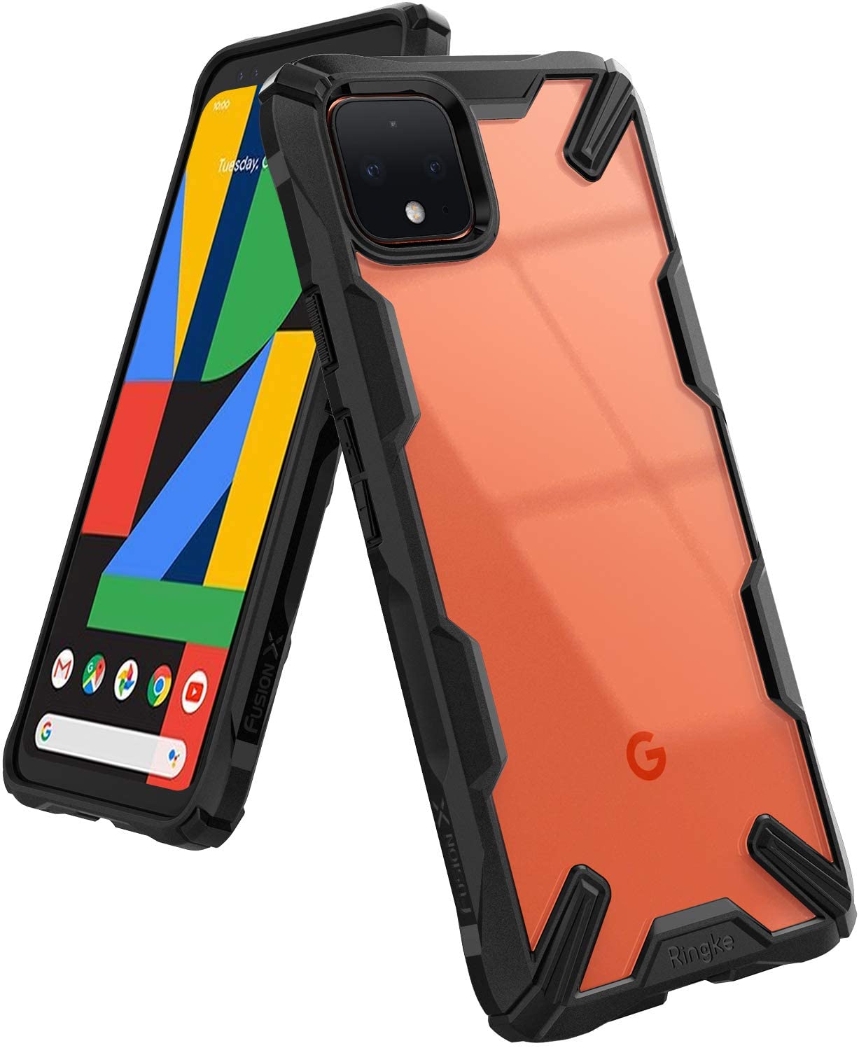 Ringke Fusion-X Designed for Google Pixel 4 Case Cover, Clear ...