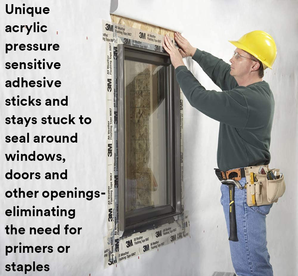 3M All Weather Flashing Tape 8067 Tan, 2 in x 75 ft Slit Liner (1 roll ...