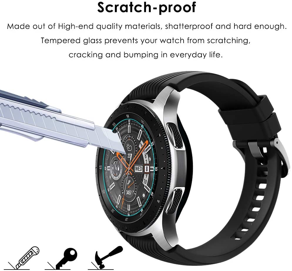 CAVN Screen Protector Compatible with Samsung Galaxy Watch 46mm & Gear ...