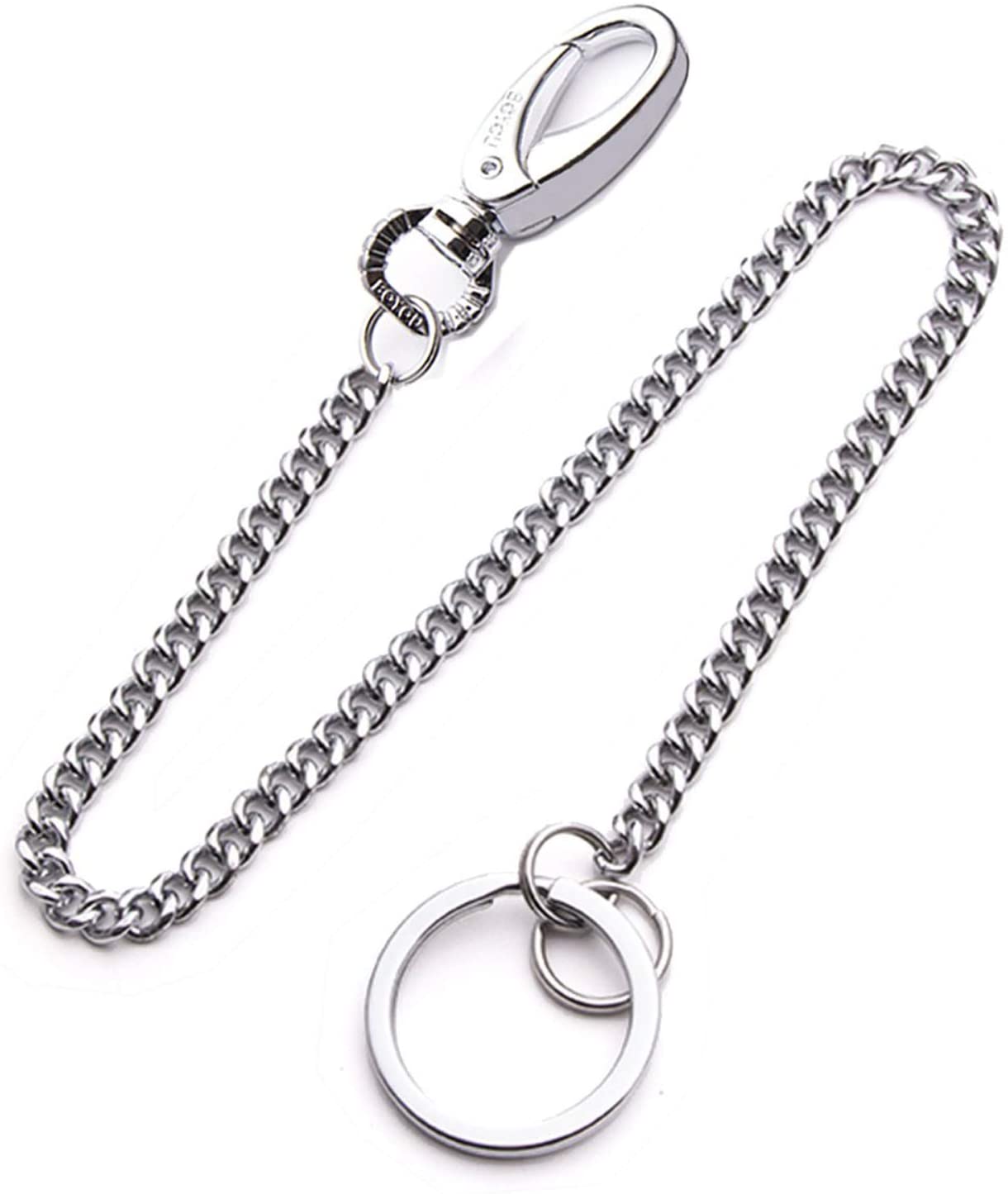 Key Chain, 38cm Long Heavy Duty Key Ring with Belt Clip for Men&Women ...