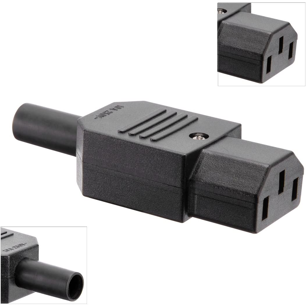 Sourcingmap 10Pcs AC250V 10A IEC320 C13 Female 3 Terminals Power ...