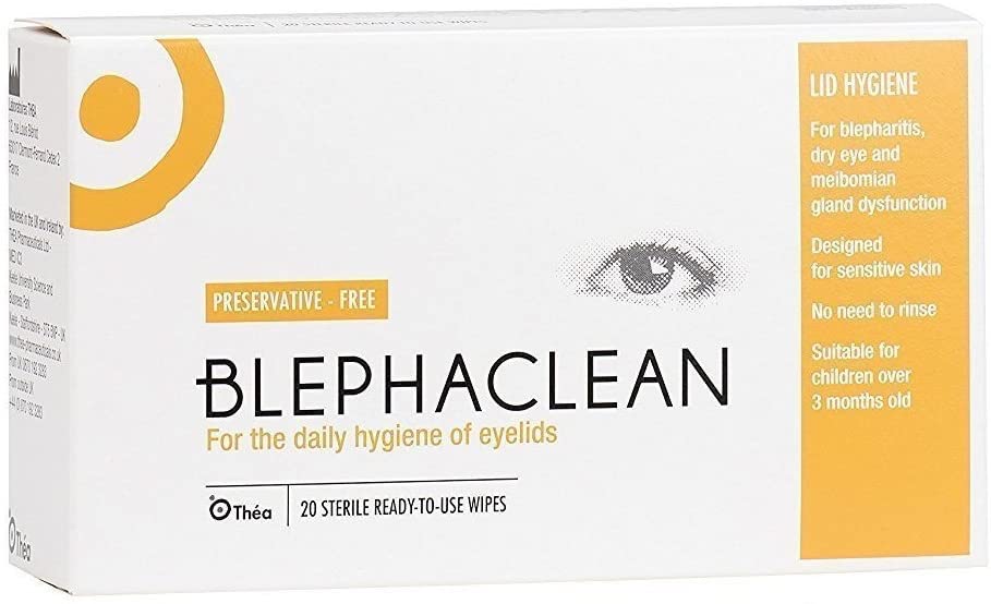 Blephaclean Sterile Daily Eyelid Wipes For Blepharitis | Cleaning ...