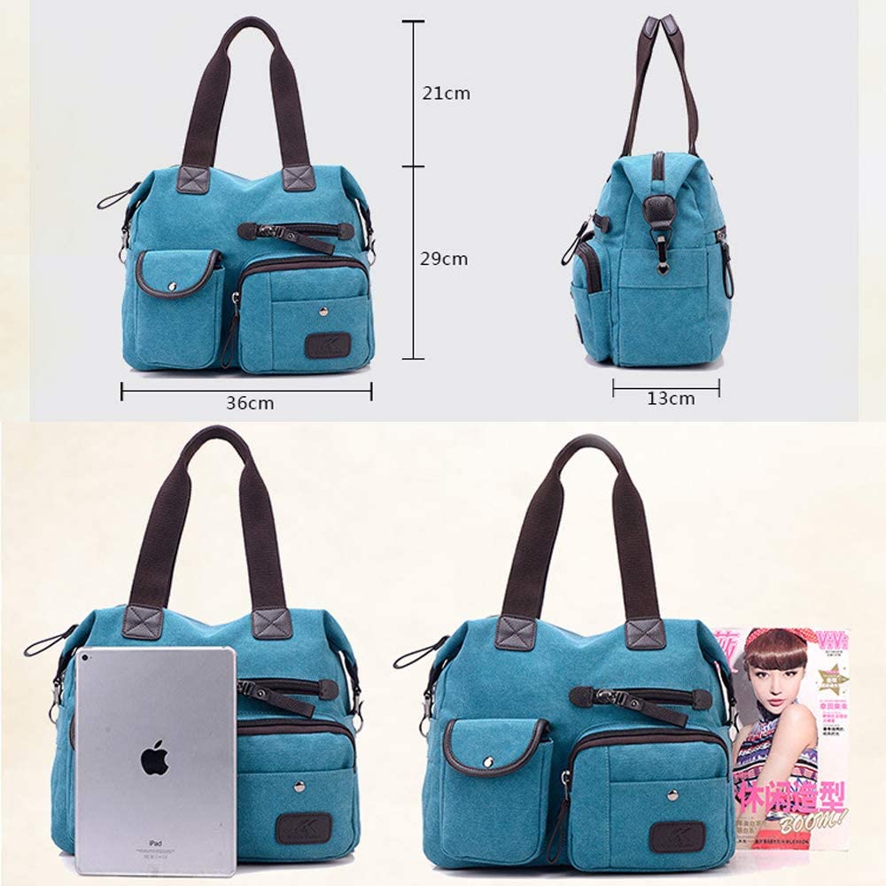 MINGZE Women Handbag, Multi Pocket Large Shoulder Bag Crossbody bag ...