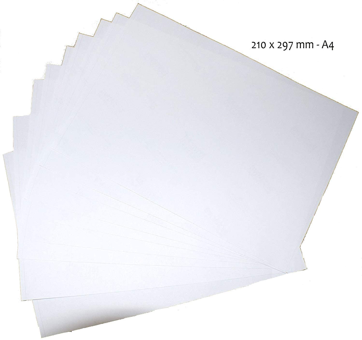 AKA 100 Sheets of Quality A4 White MATT Self Adhesive / Sticky Back ...