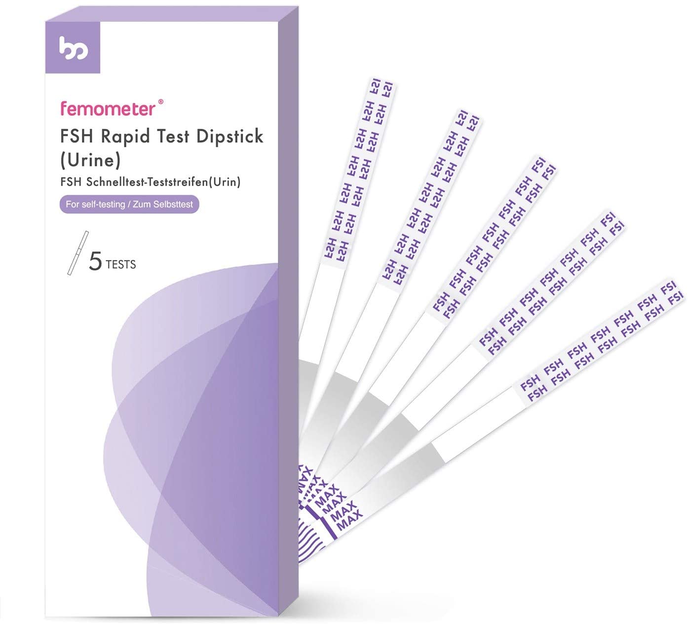 Femometer Follicle-Stimulating Hormone Test 5 Pack- FSH Female ...