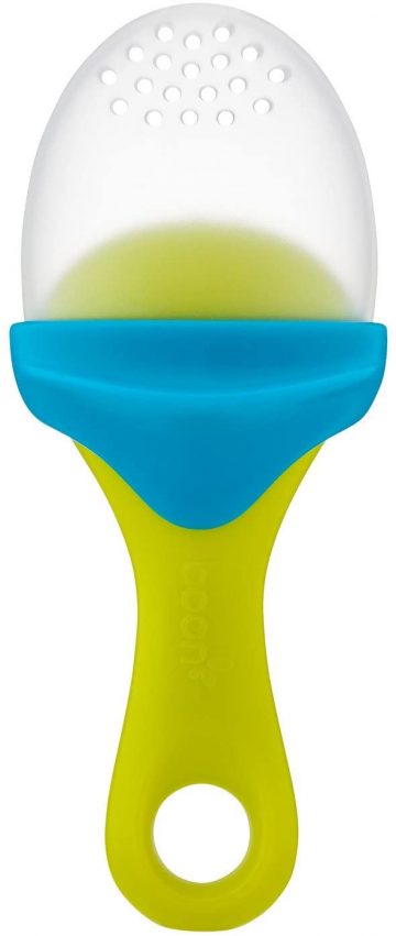 TOMY Boon Pulp Baby Spoon | Silicon Spoon With Small Holes Ideal for ...