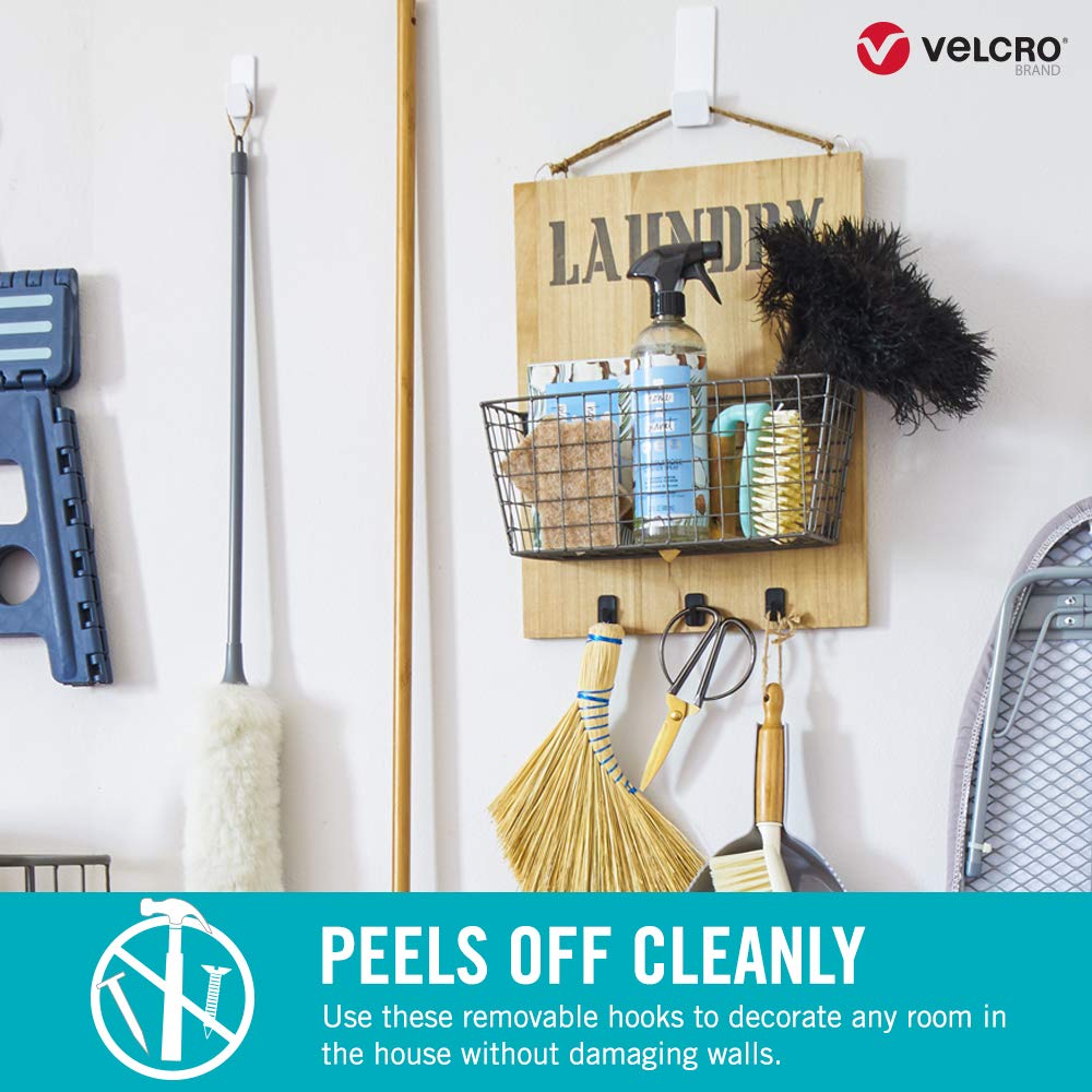 VELCRO Brand HANGables Removable Wall Hooks | Easy-to-Remove Wall ...