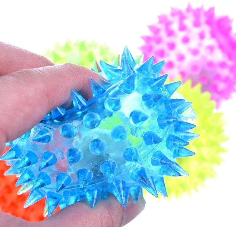 LED FLASHING BOUNCE-SPIKE BALL – BigaMart