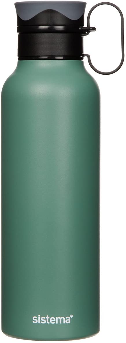 Sistema Stainless Steel Bottle, 600ml. Assorted Colours. – BigaMart