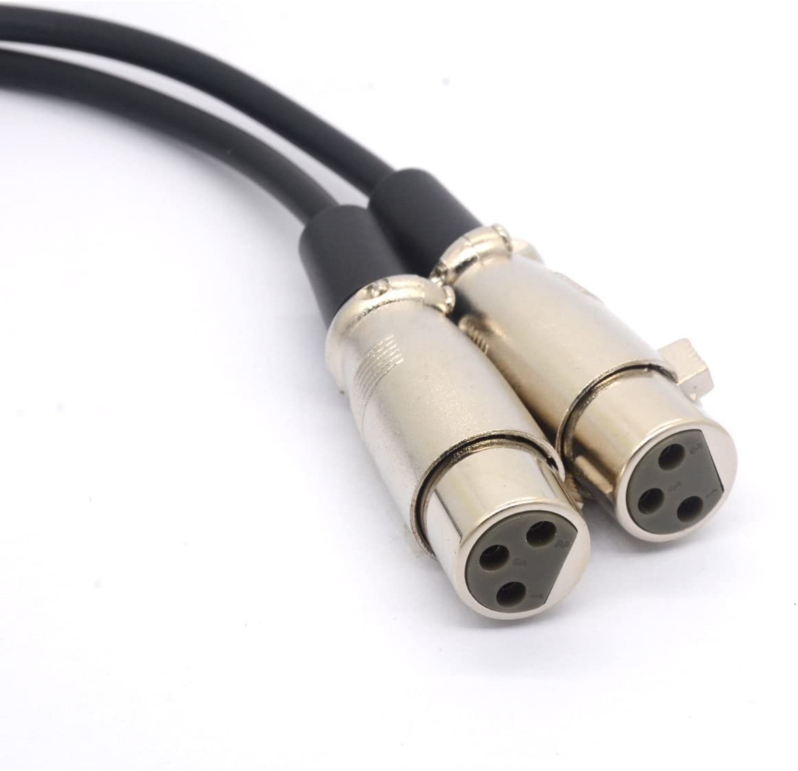 XLR Cable Y Splitter Adapter XLR Male To Dual XLR Female Y Extension ...