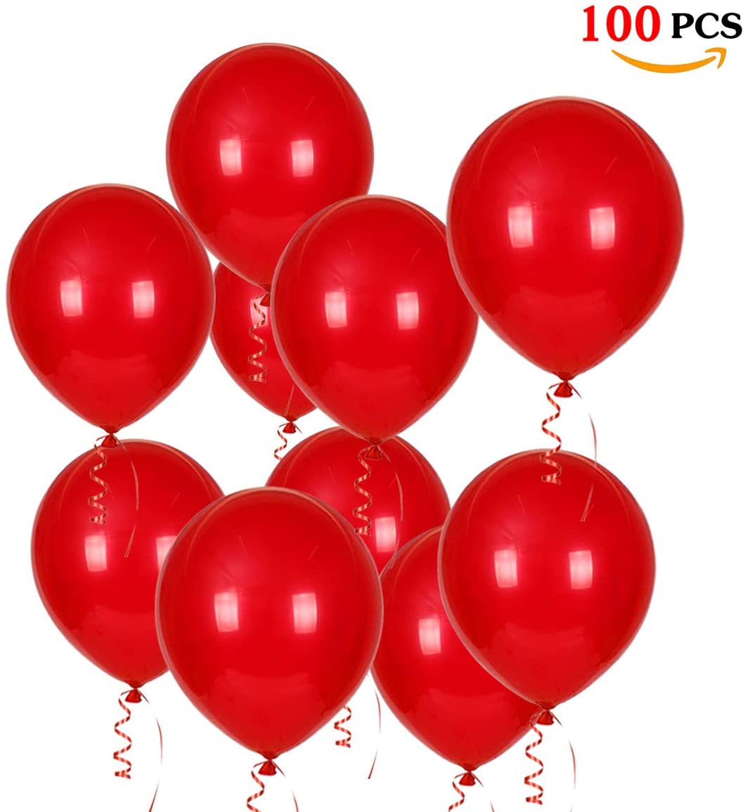 O-Kinee Red Balloons,100 Pieces Latex Helium Balloons 12 Inch for ...