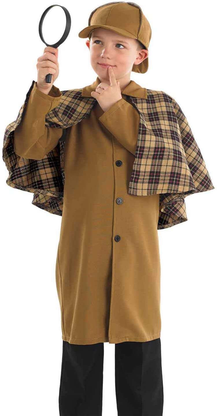 Fun Shack Childrens Victorian Detective Costume Kids Boys Historical ...