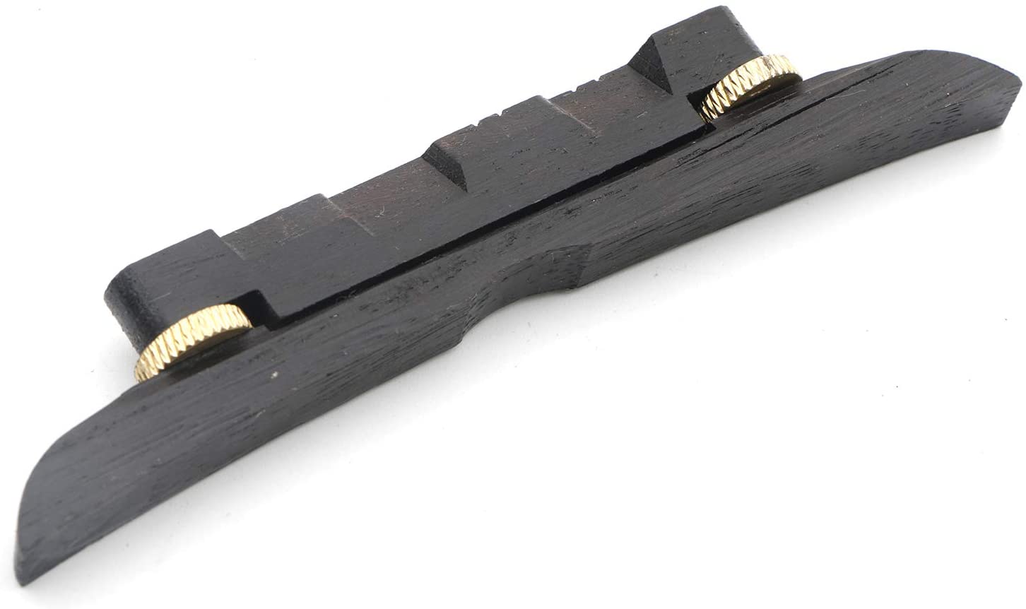 Unxuey 4.53” Adjustable Compensated Mandolin Strings Bridge Ebony for ...