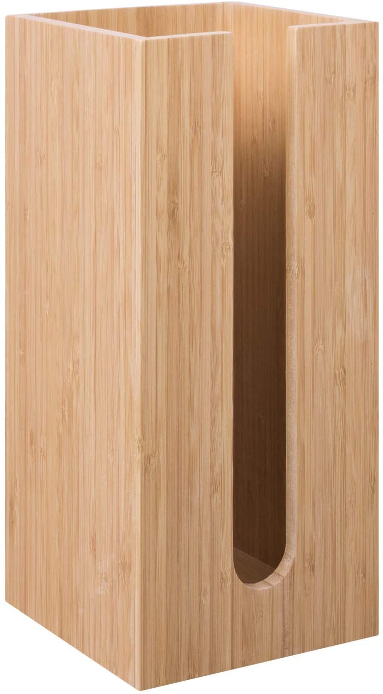 woodluv bamboo toilet roll holder – perfect for the bathroom or toilet ...