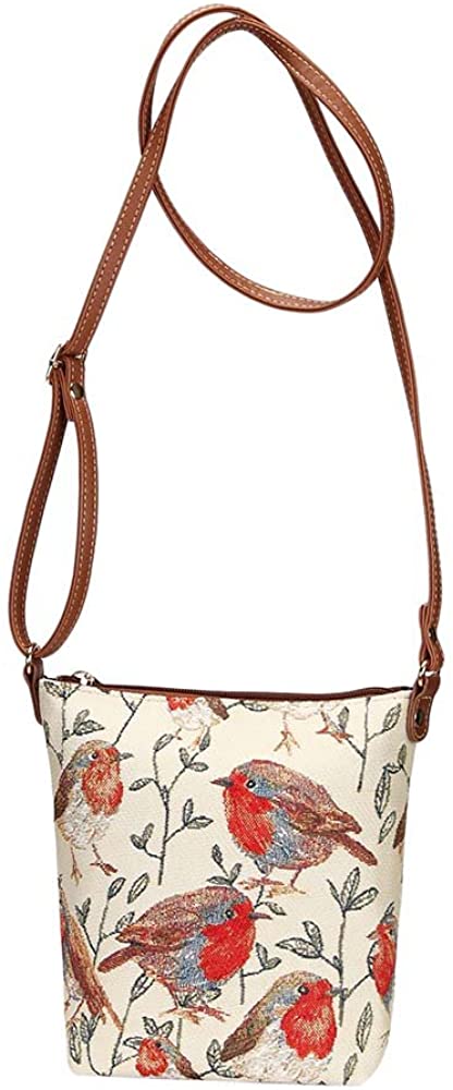 Signare Tapestry Small Crossbody Bag Sling Bag for Women with Bird ...