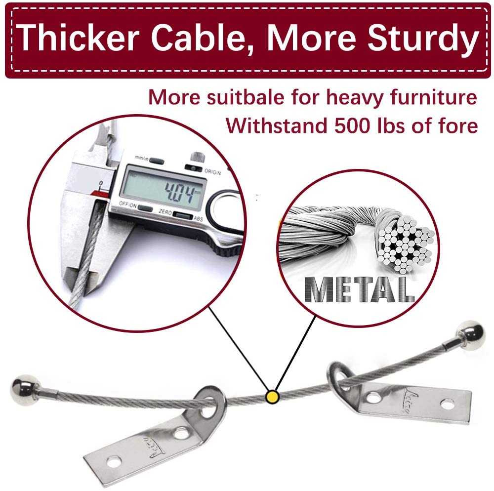 Anti Tip Furniture Straps Jiayi 4 Pack Child Furniture Anchors Baby ...