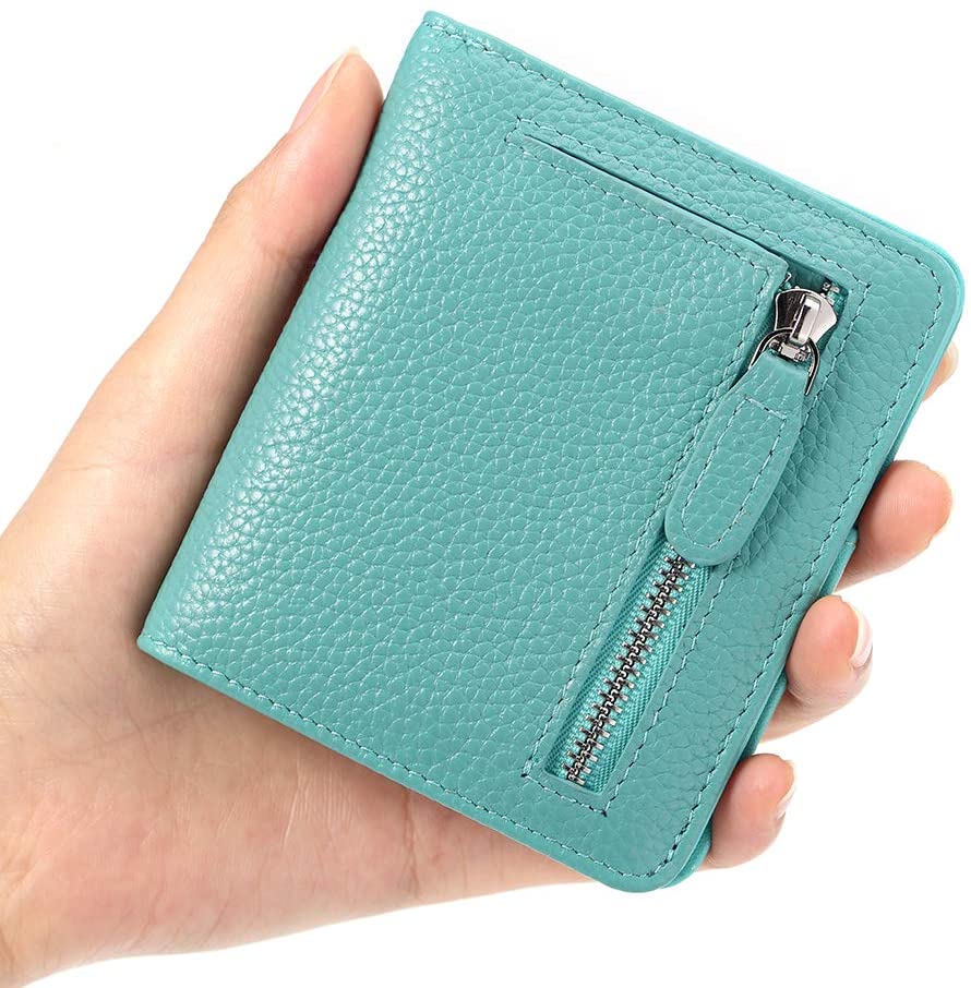 FT FUNTOR Small Wallet for Woman with Card Ladies Bifold Zipper Pocket ...