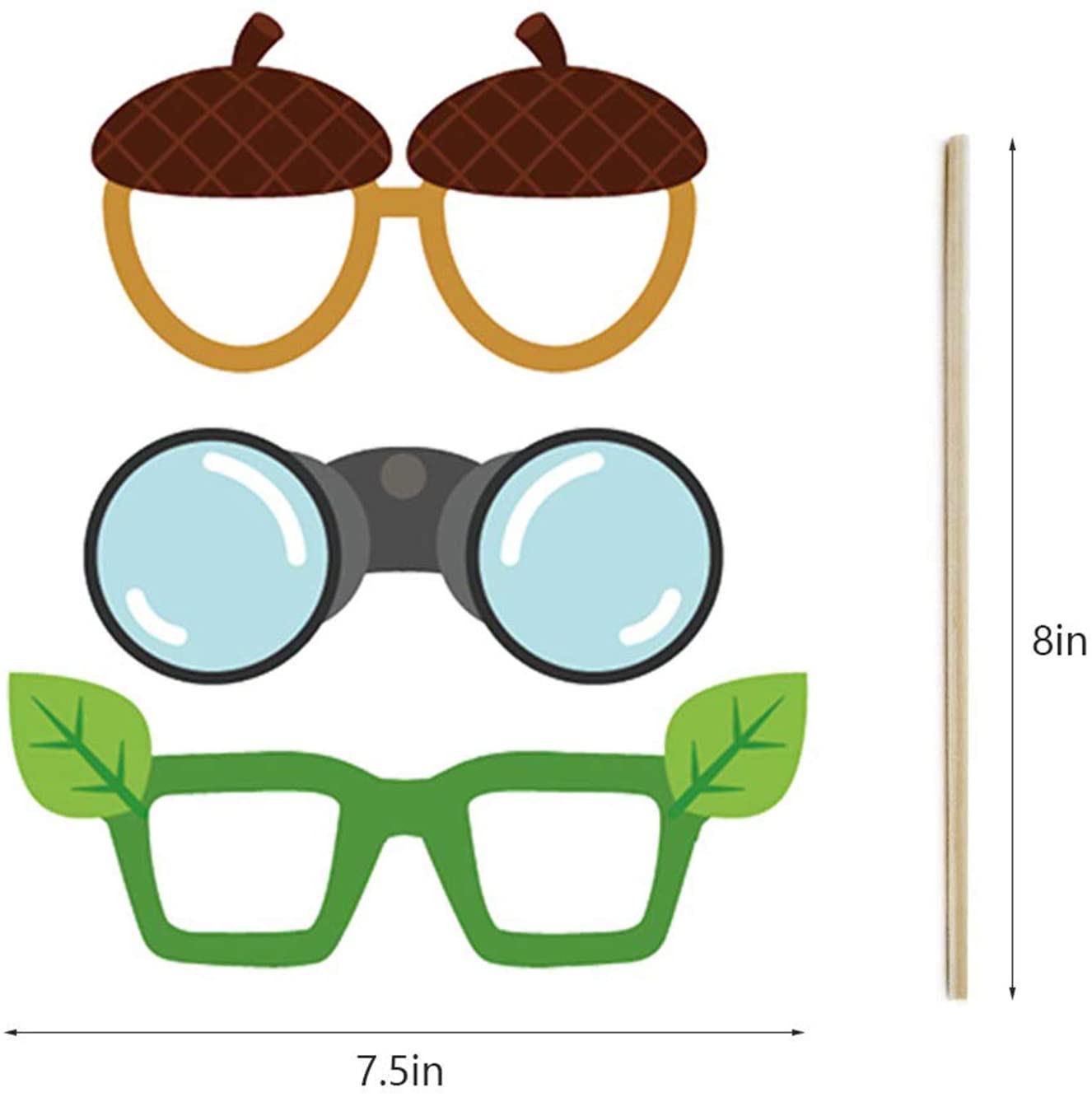 SZSMART Animals Photo Booth Props Fun Safari Jungle Photo Props ...