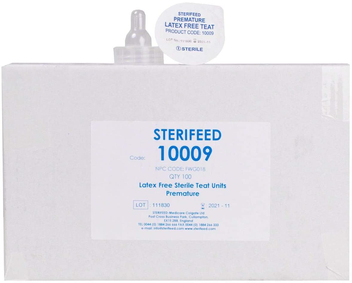 Sterifeed Premature Sterile Baby Teats – Disposable, Latex Free, Pack ...
