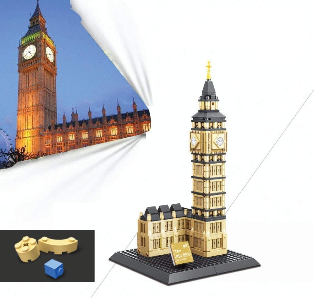 WANGE Big Ben, ElizaBesth Tower. Architecture building bricks set ...