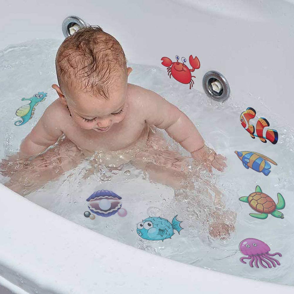 tao pipe 20 PCS Bath Stickers Non Slip Bath Stickers for Kids Bathtub ...