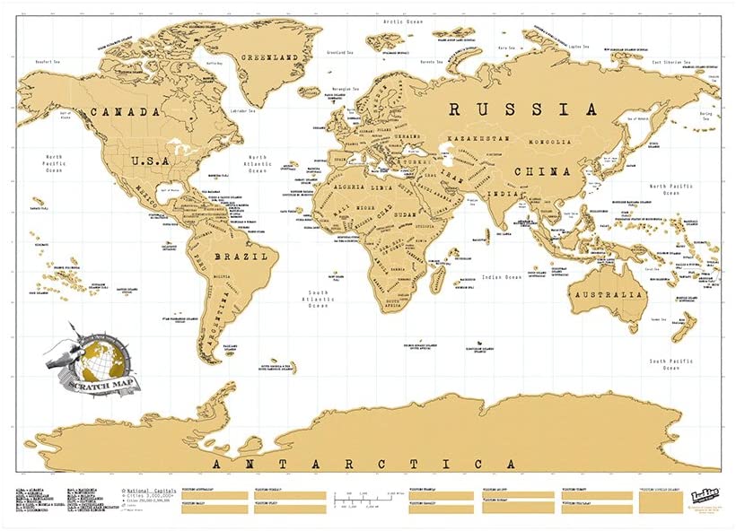 Luckies of London | Scratch Map Original Edition | World Map Scratch ...