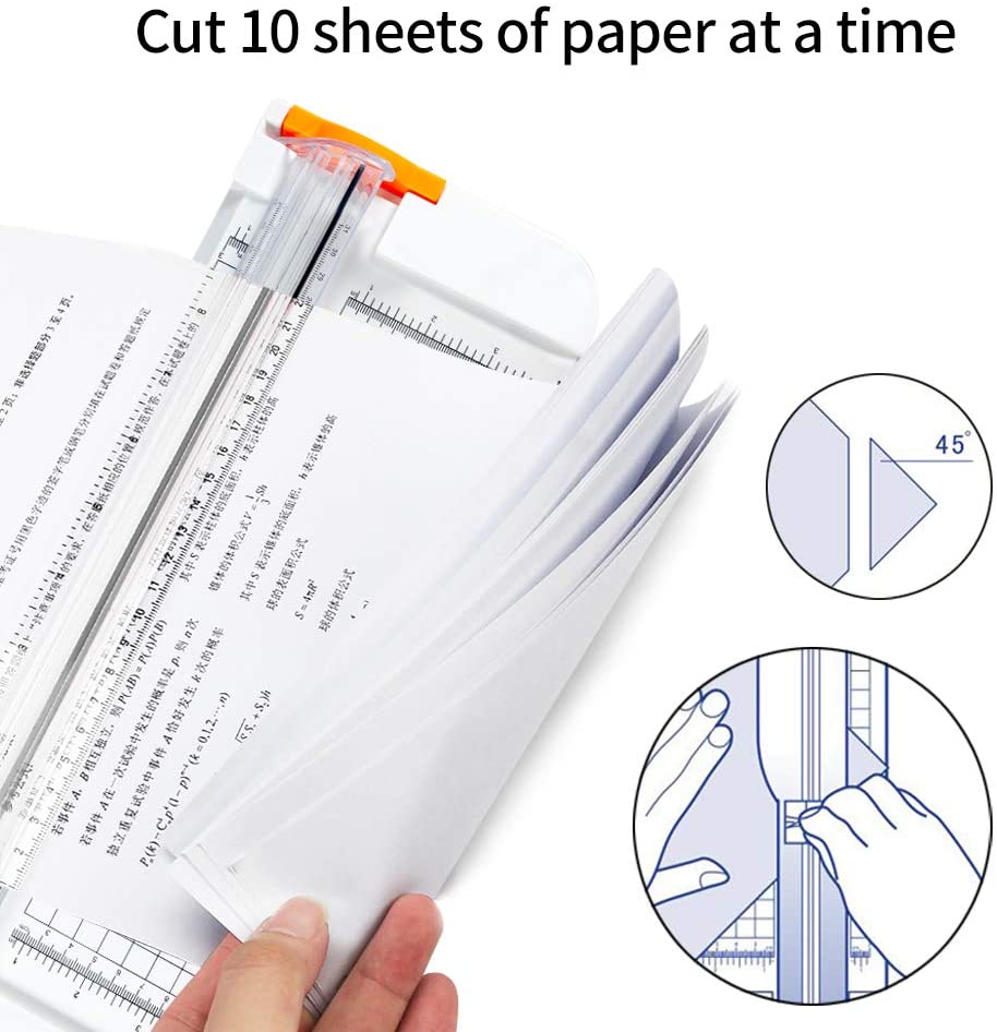 Jevogh A4 Paper Cutter Sheet Trimmer with Automatic Safeguard and ...