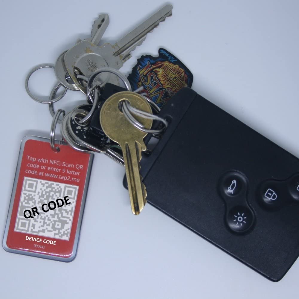 Tap2Tag Medical Alert Key Fob with NFC and QR Code Scanning – BigaMart