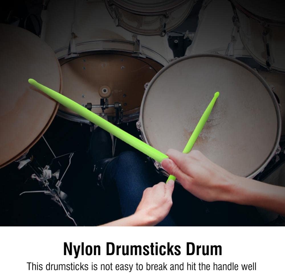 Nylon Drum Sticks, Drop-Shaped Drumsticks Drum Set Sticks Musical ...