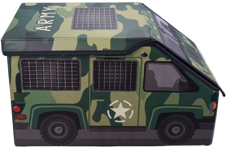 Kid’s Military Army Camo Truck Storage Box and Toy Organizer – BigaMart