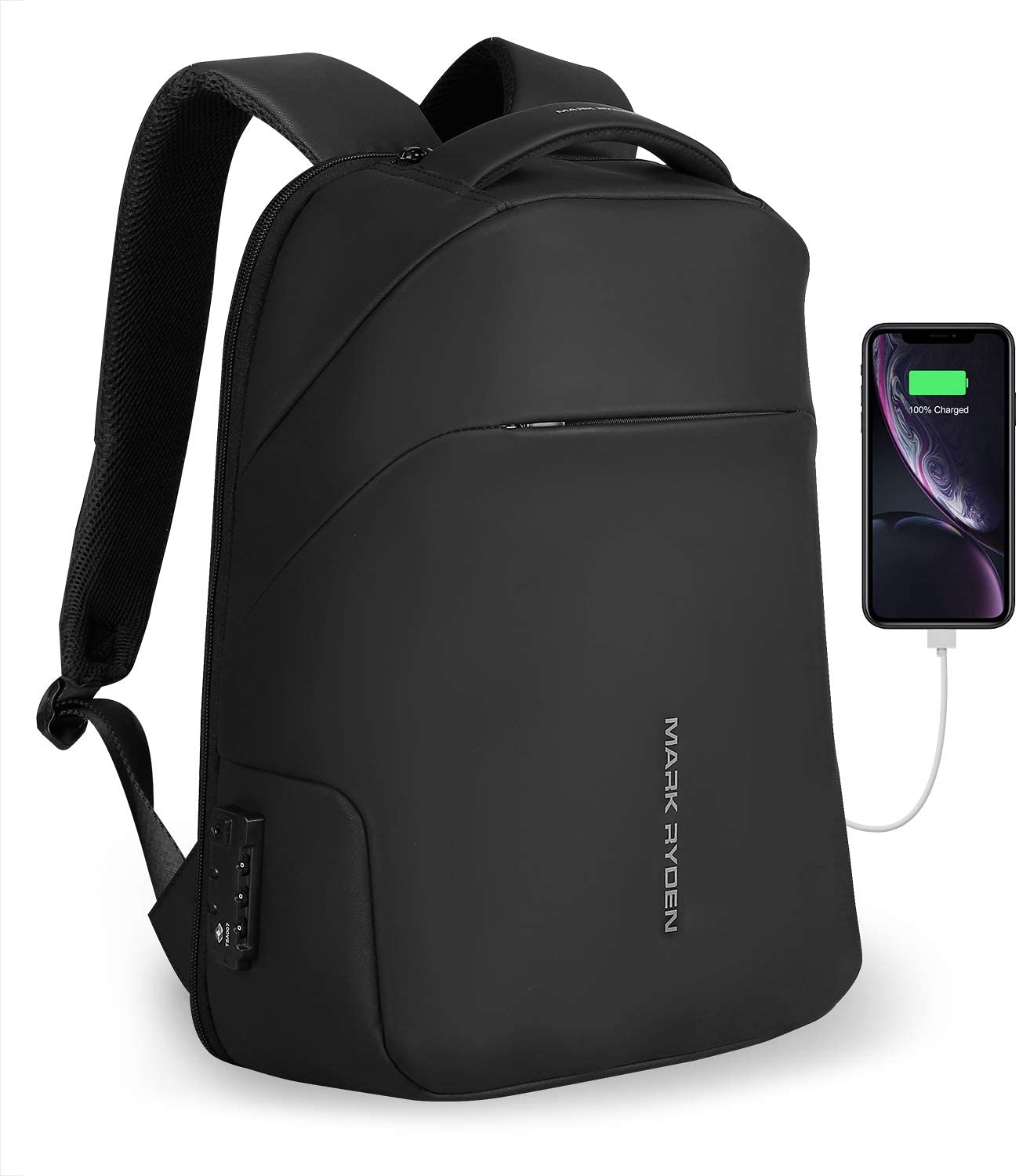 MARK RYDEN Anti-Theft Backpack with TSA Lock Men’s Laptop Backpack for ...